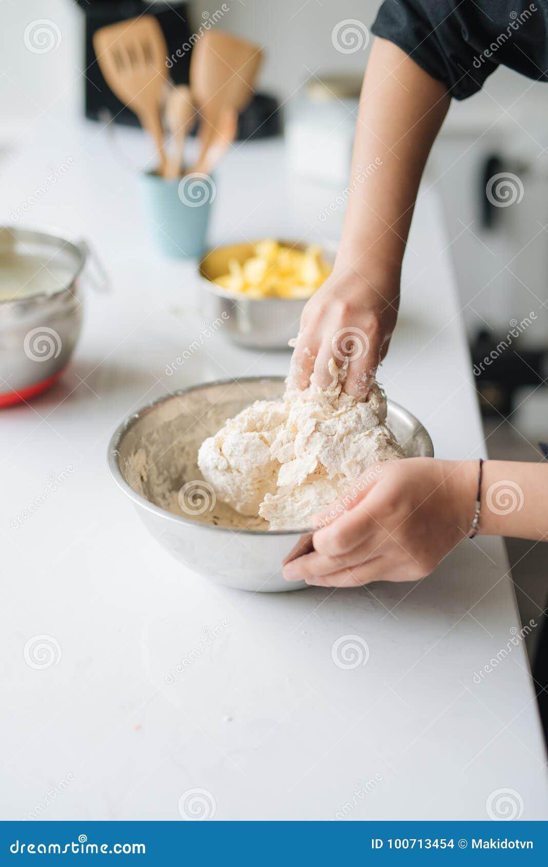 Bakery Chef Cooking Bake in the Kitchen Professional Stock Photo ...