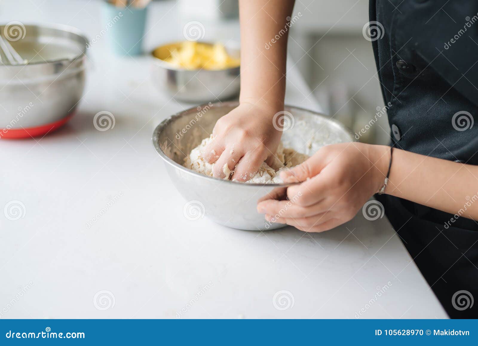 Bakery Chef Cooking Bake in the Kitchen Professional Stock Photo ...