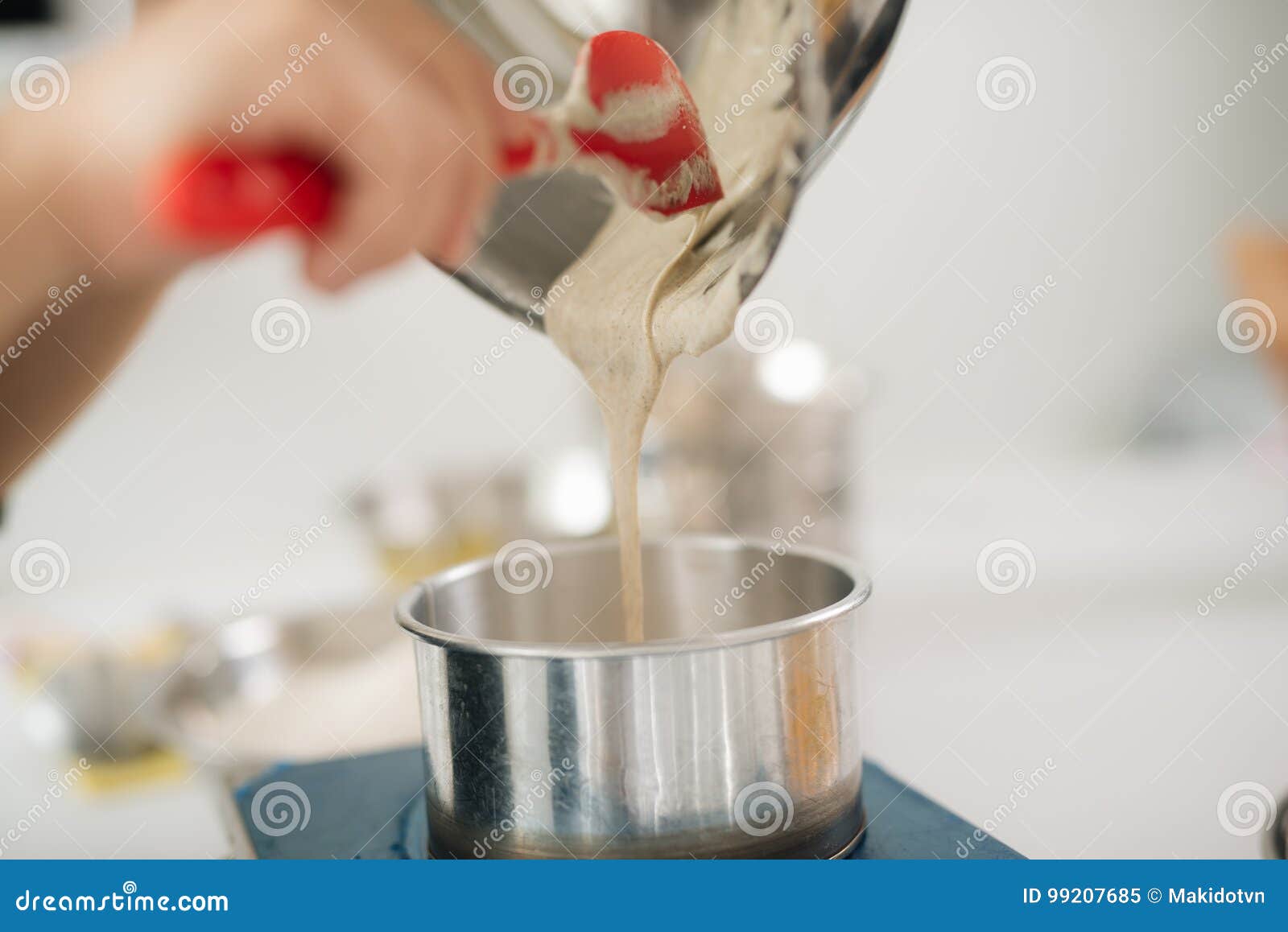 Bakery Chef Cooking Bake in the Kitchen Professional Stock Image ...