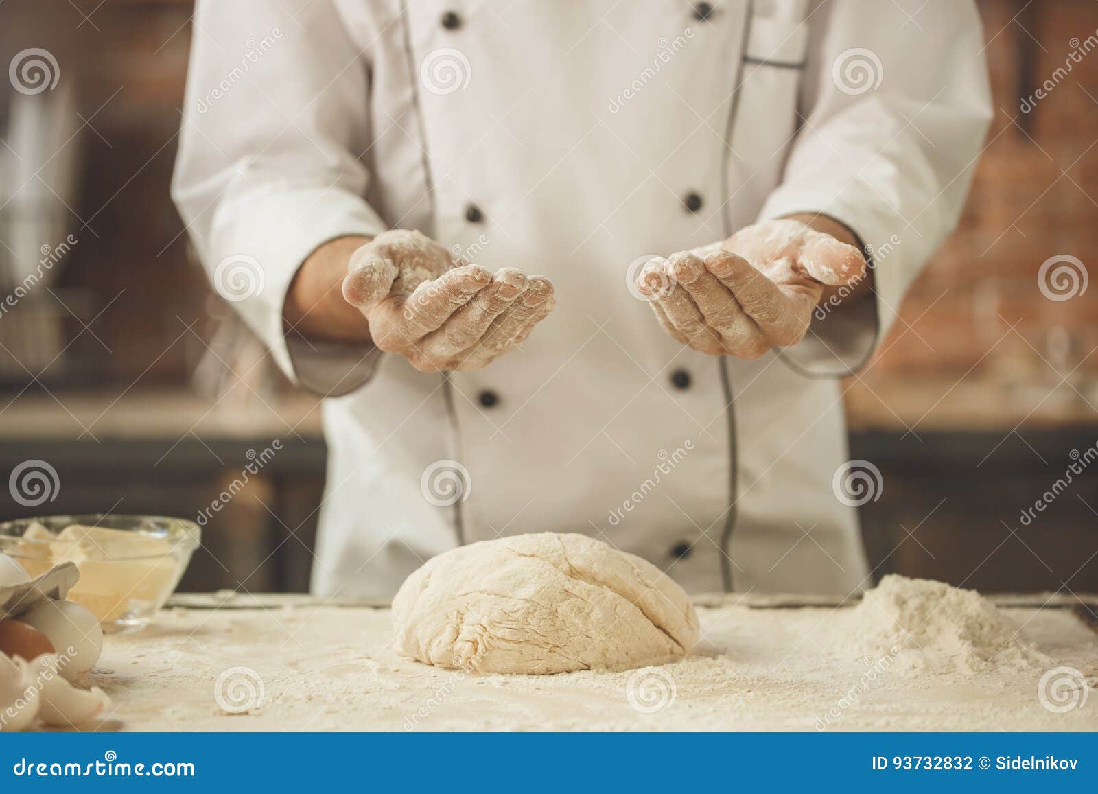 Bakery Chef Cooking Bake in the Kitchen Professional Stock Photo ...