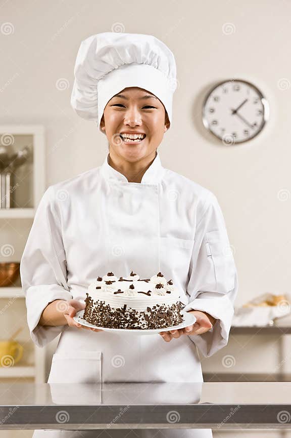 Bakery Chef in Toque and Chefs Whites Stock Image - Image of chef ...