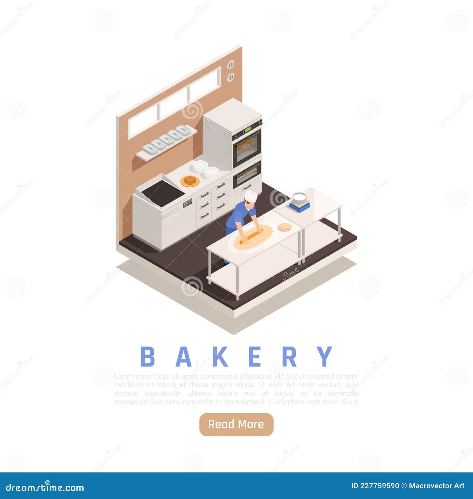 Bakery Confectionery Isometric Composition Stock Vector - Illustration of food, commercial ...