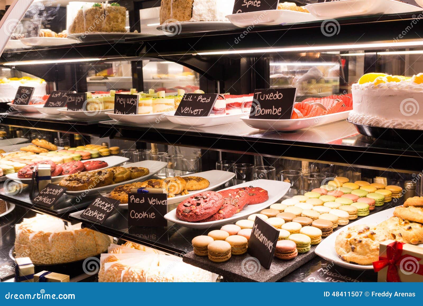 Bakery stock image. Image of eating, sweet, cake, arranging - 48411507