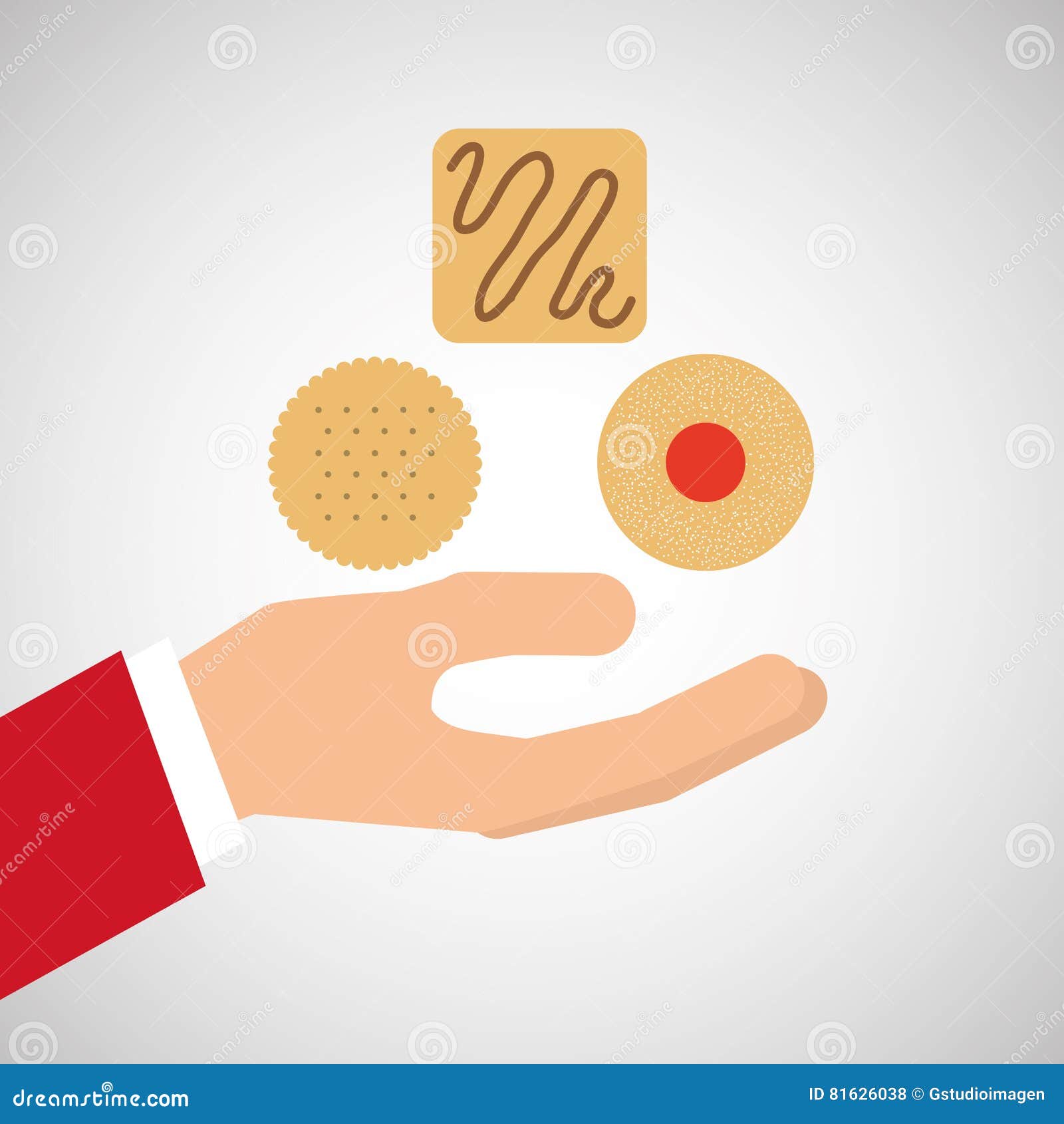 Bakery Cooking Hand Delicious Cookies Stock Vector - Illustration of ...