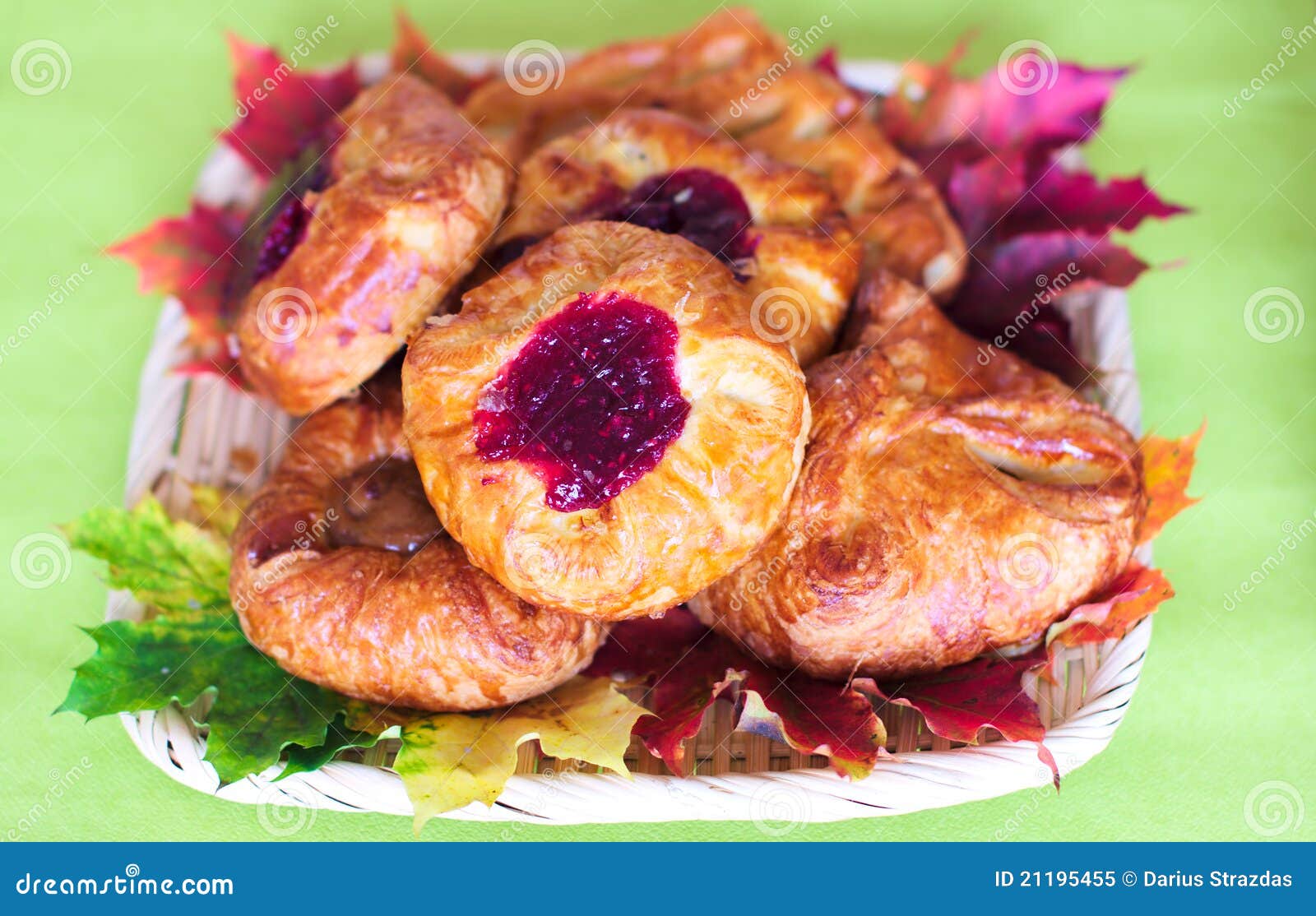 Bakery Decorated with Autumn Leaves Stock Image - Image of brown ...