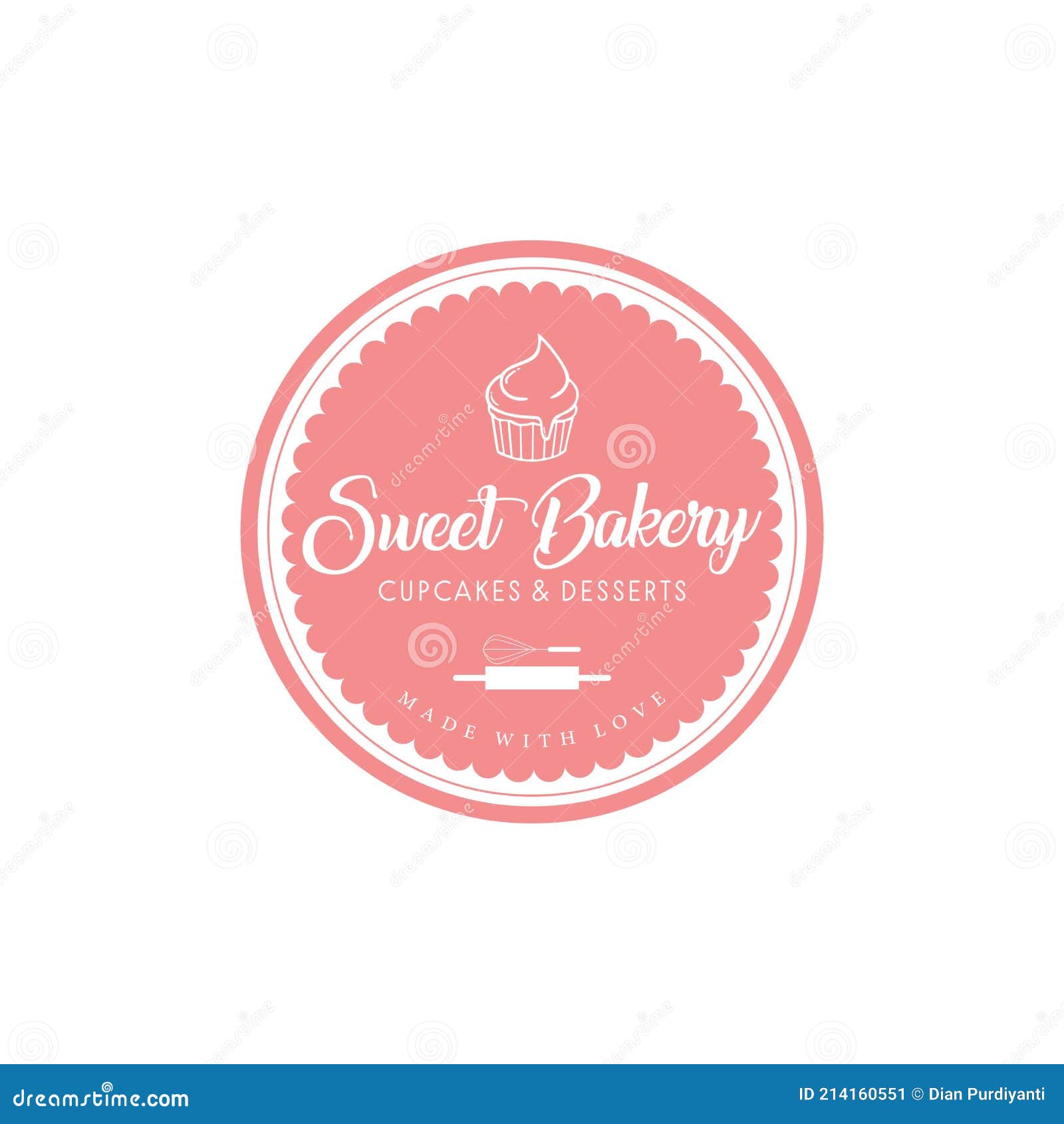 Bakery and Dessert Logo, Sweet Bakery Shop Logo, Sign, Flat Design ...