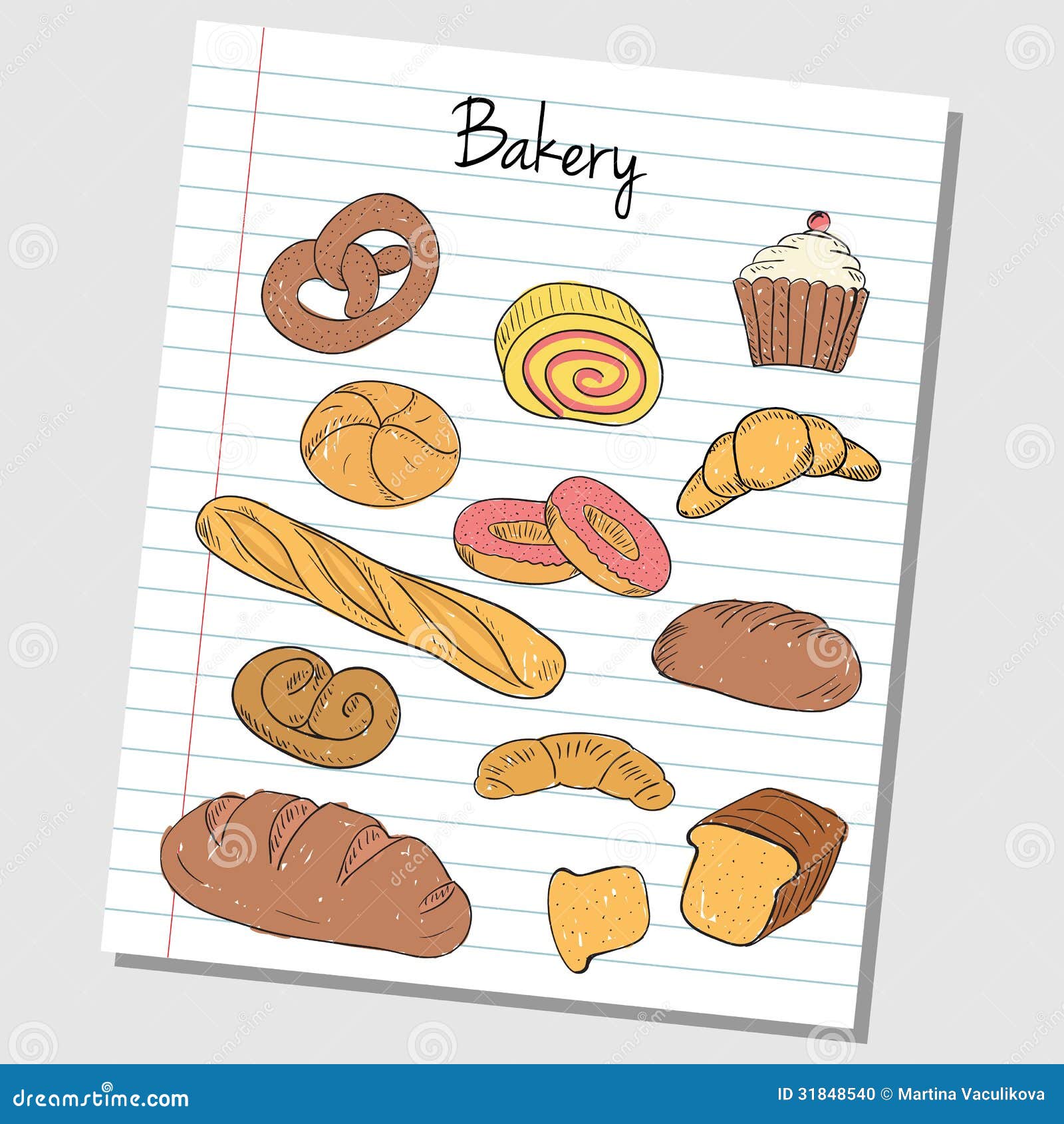 Bakery Paper Package Mockup. Realistic Craft Box Cartoon Vector ...