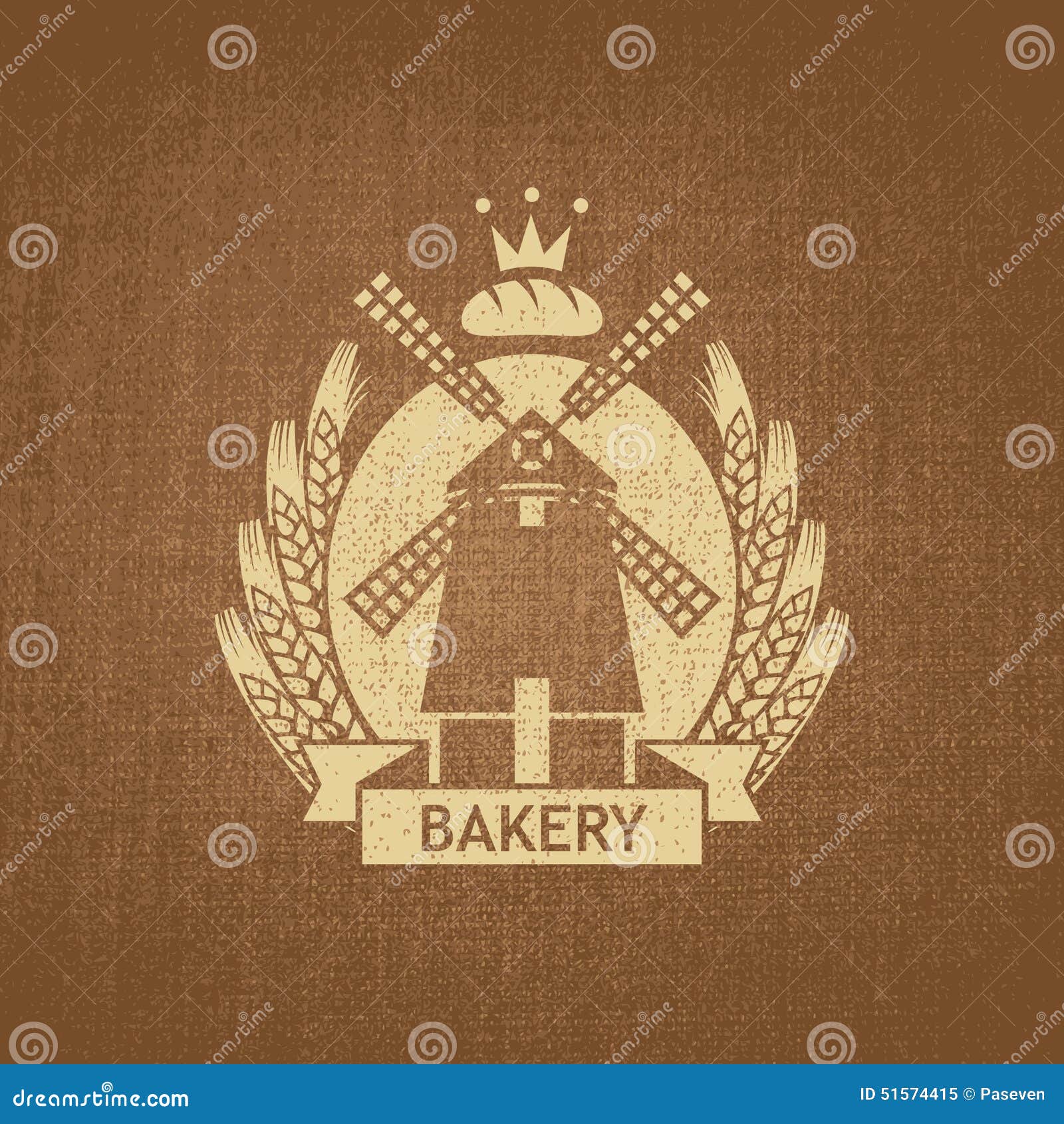 Bakery stock vector. Illustration of crown, company, bake - 51574415