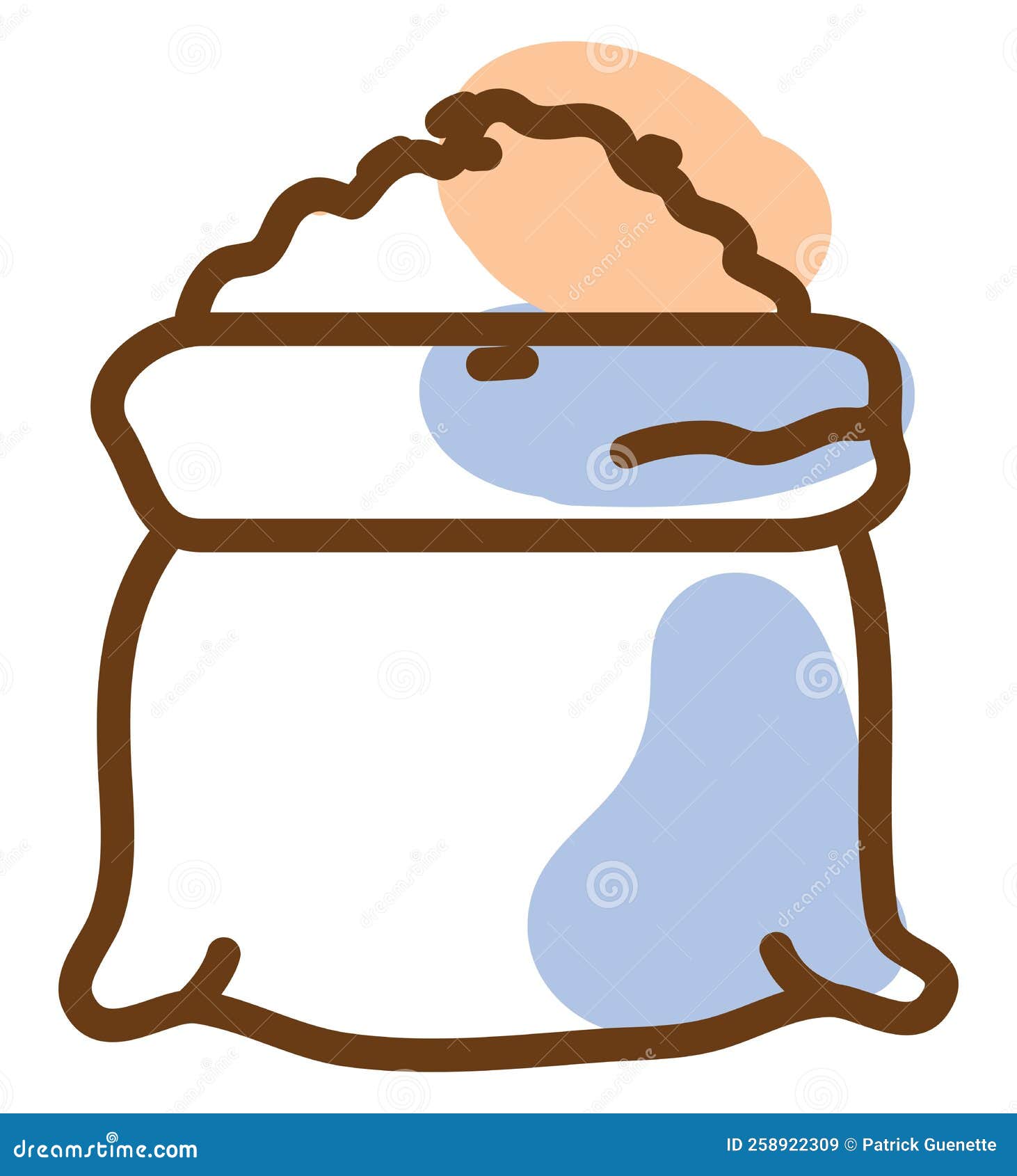 Bakery flour, icon stock vector. Illustration of icon - 258922309