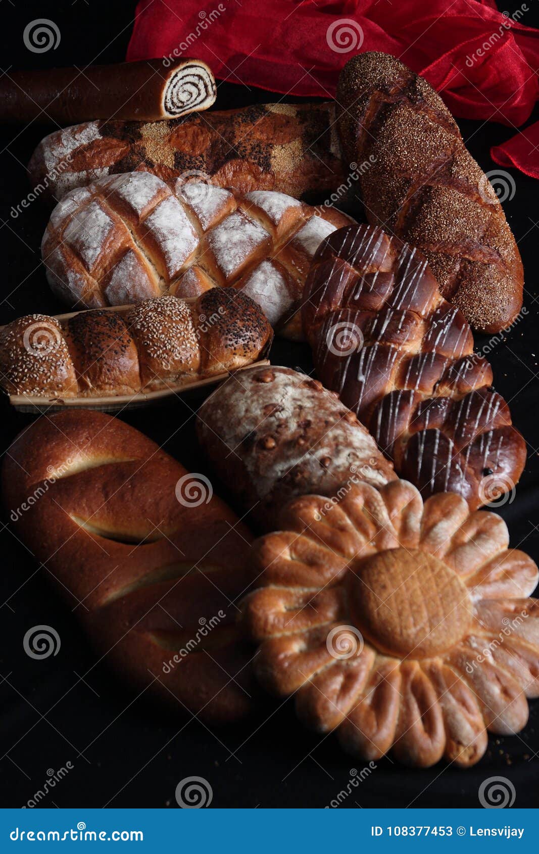 Fresh Breads for Presentations Stock Image - Image of restaurant, hotel ...