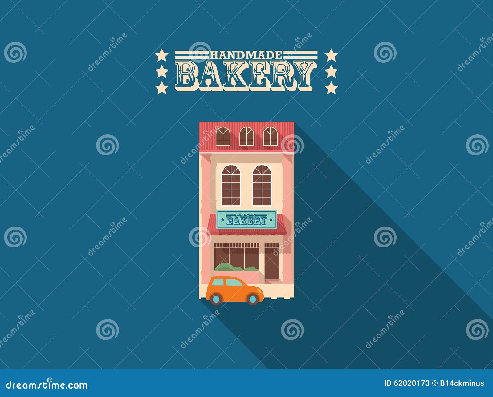 Bakery house stock vector. Illustration of cream, full - 62020173