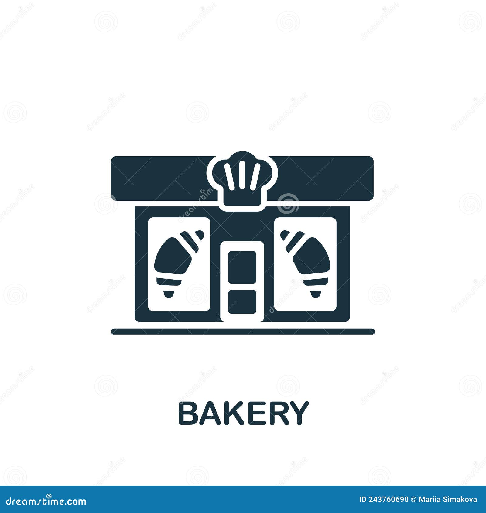 Bakery Icon. Monochrome Simple Icon For Templates, Web Design And ...