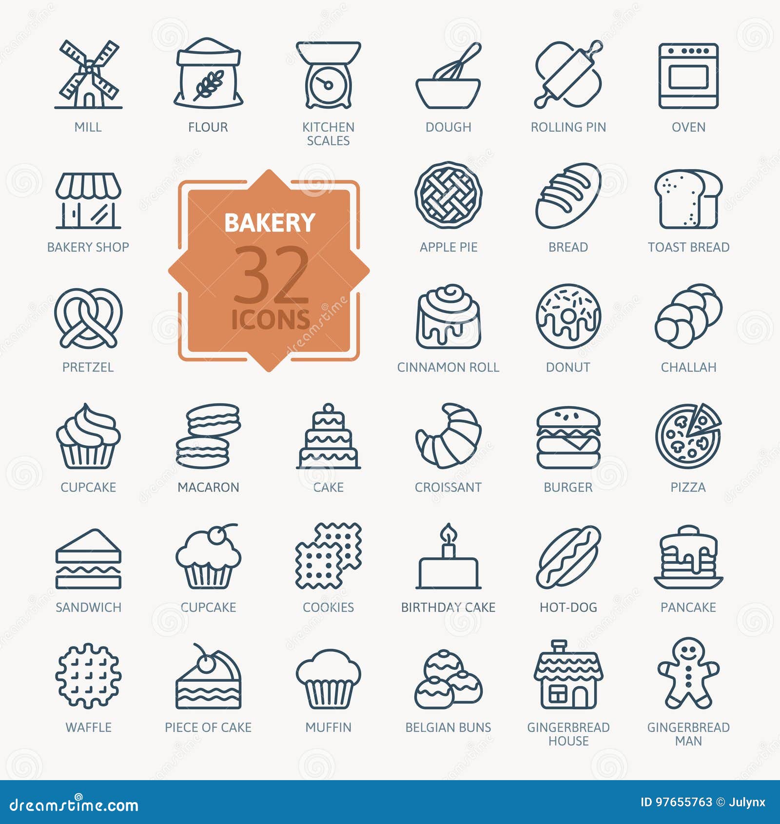 Collection Bakery Shop Logo, Badges, Labels, Emblems Vector ...