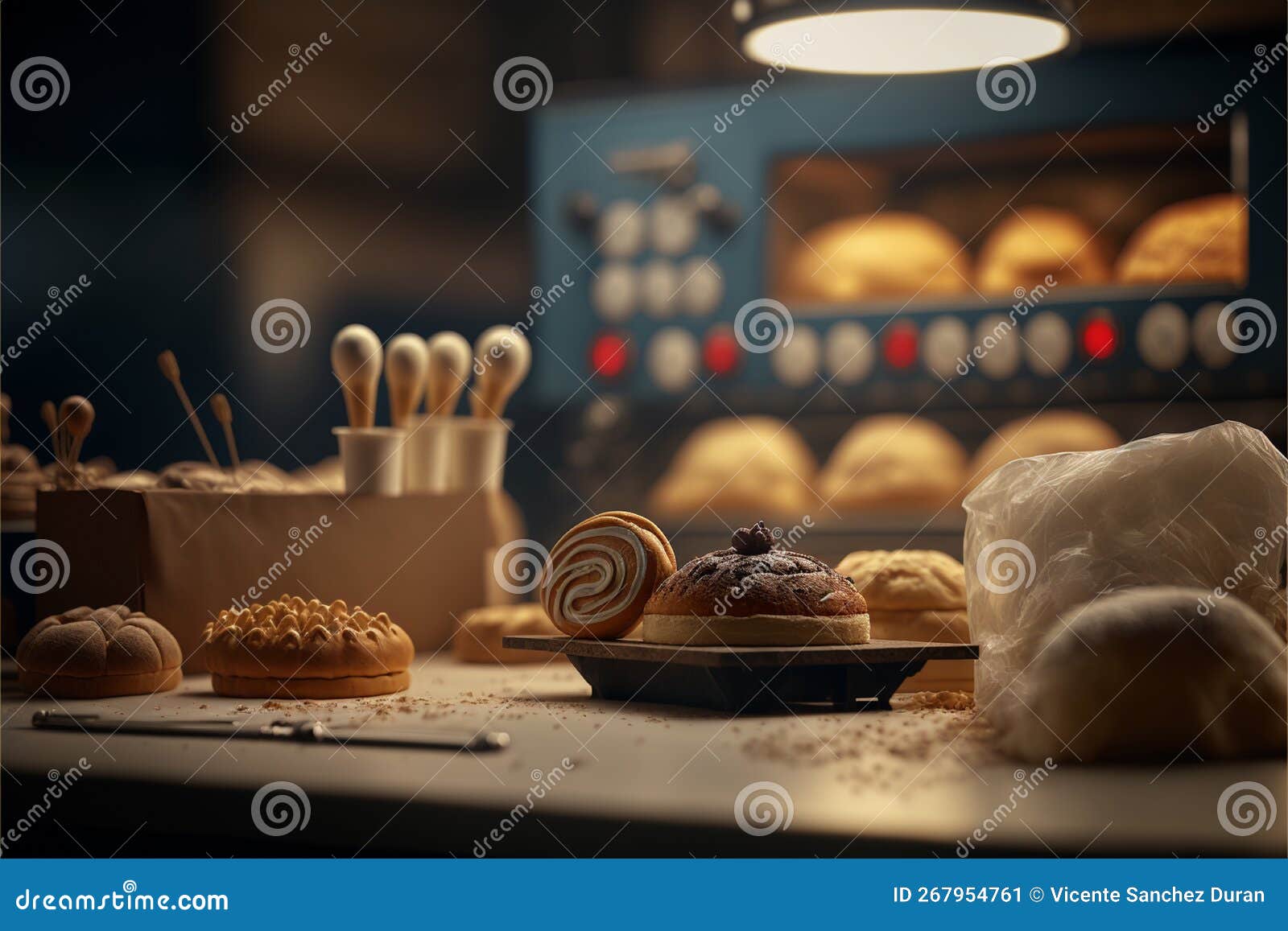 Bakery Interior Background. Bakery Shop. Pastry Shop Stock Image ...