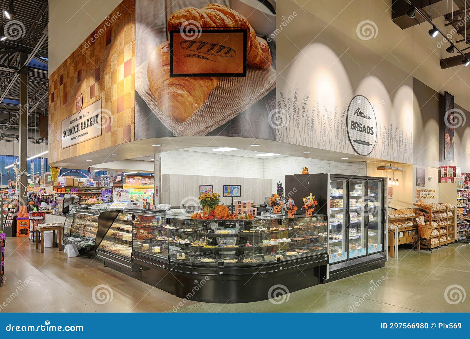 The Bakery Kiosk in a Grocery Store Editorial Image - Image of sweet ...