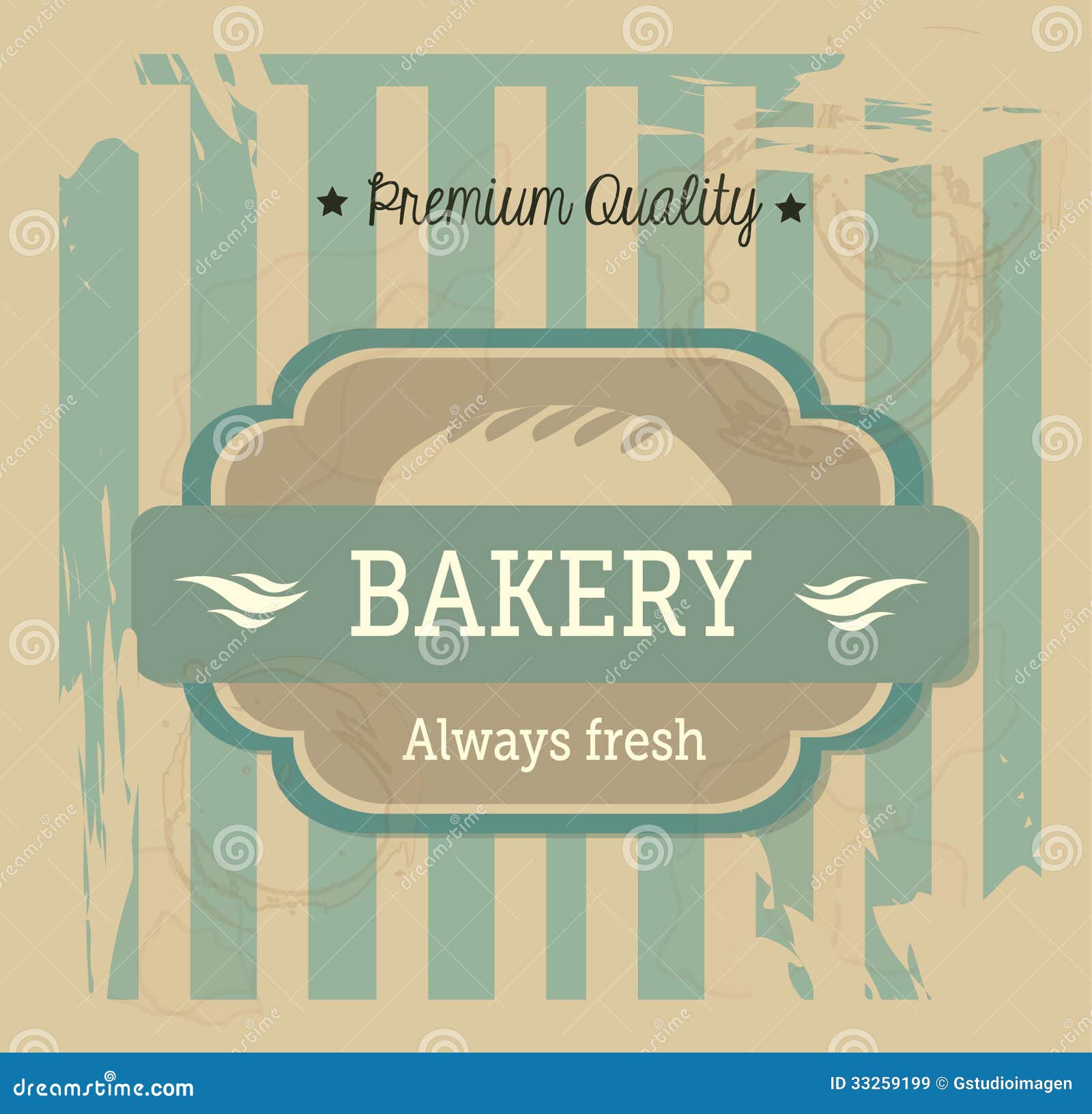 Bakery label stock vector. Illustration of cutting, bake - 33259199