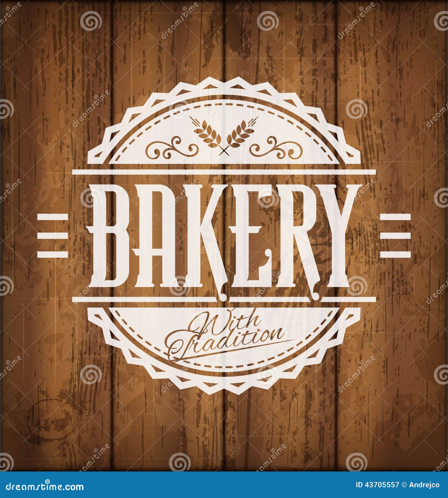 Bakery Label stock vector. Illustration of decoration - 43705557