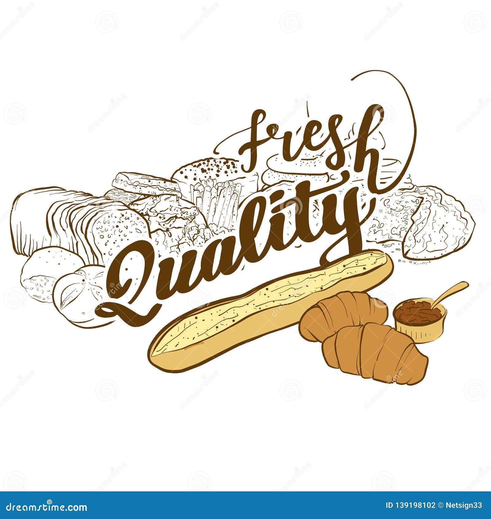 Bakery logo fresh quality stock vector. Illustration of fresh - 139198102