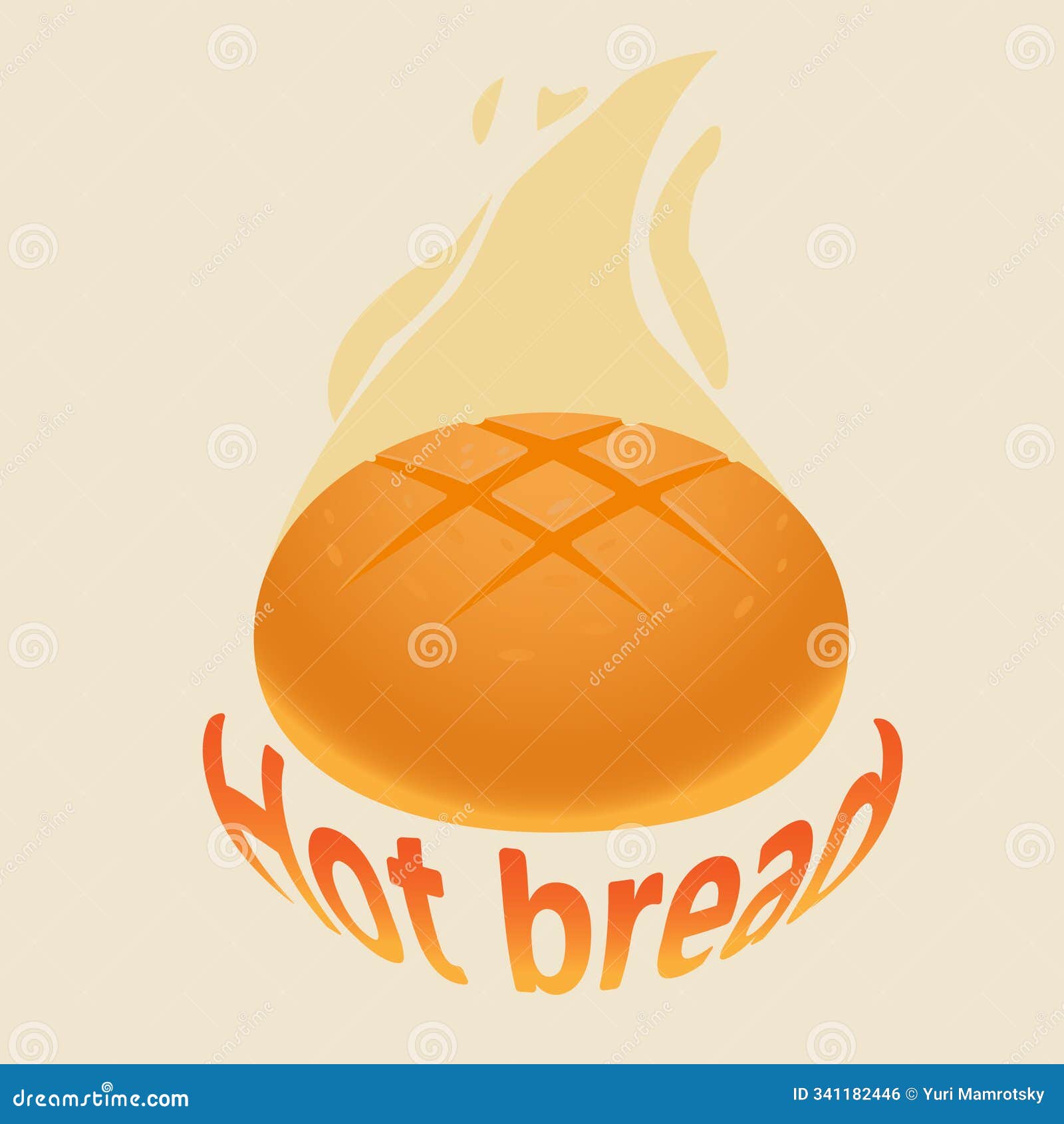 Bakery Logo. Hot Bread .Vector. Stock Vector - Illustration of vector ...