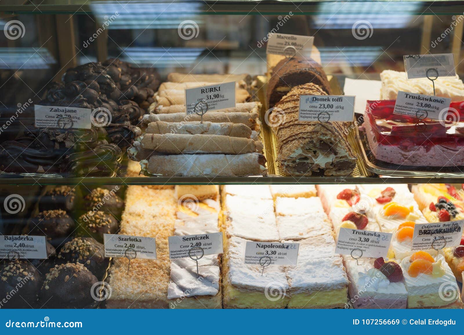 Bakery Pastry Shop Inside in Warsaw Poland 2014 Stock Image - Image of ...