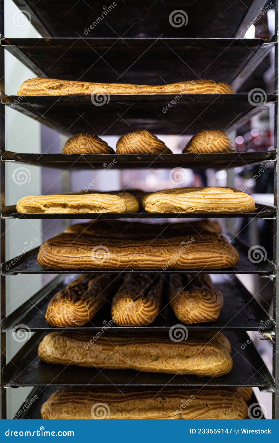 Bakery Preparing and Selling Tasty Pastries Stock Image - Image of ...