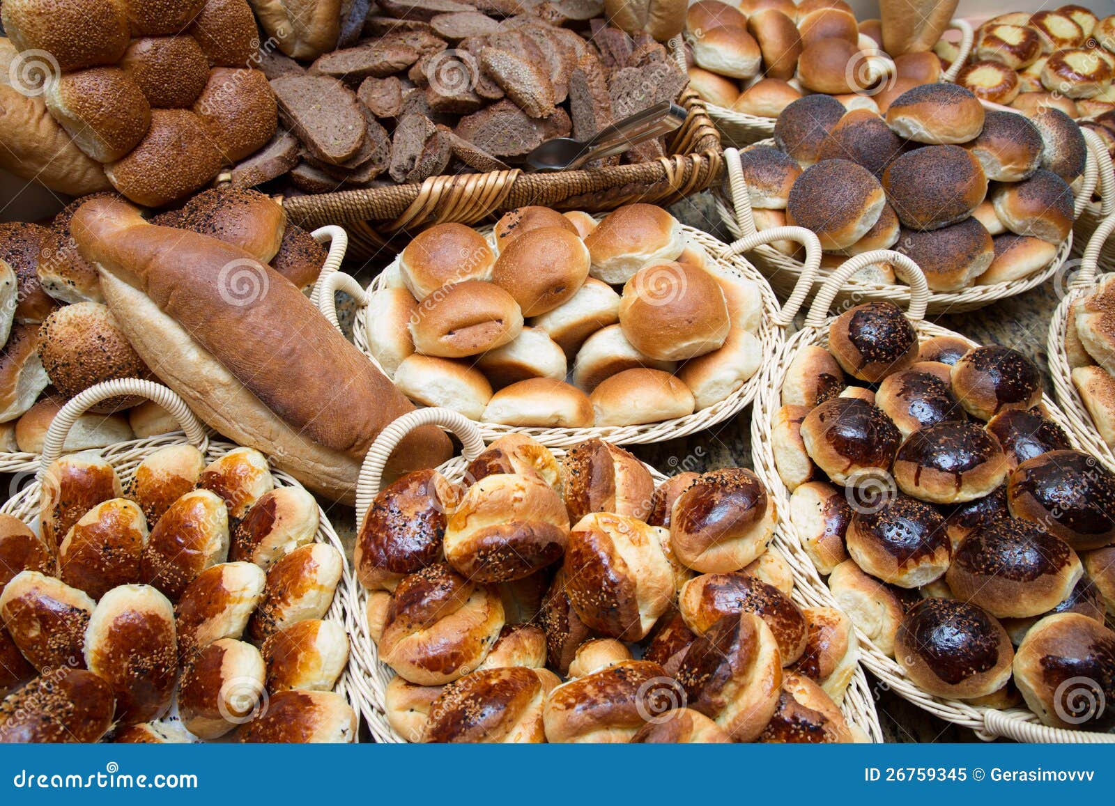 Bakery product assortment stock image. Image of bakery - 26759345