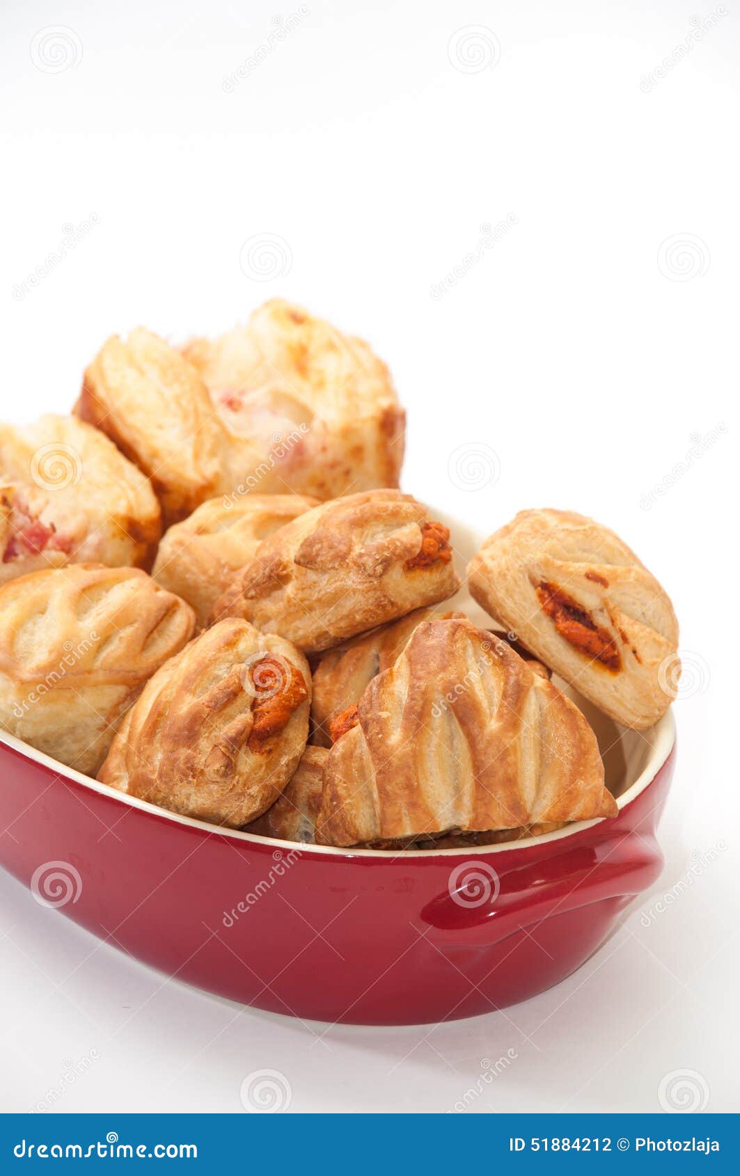 Bakery Products in a Red Bowl Stock Photo - Image of ketchup, bakery ...