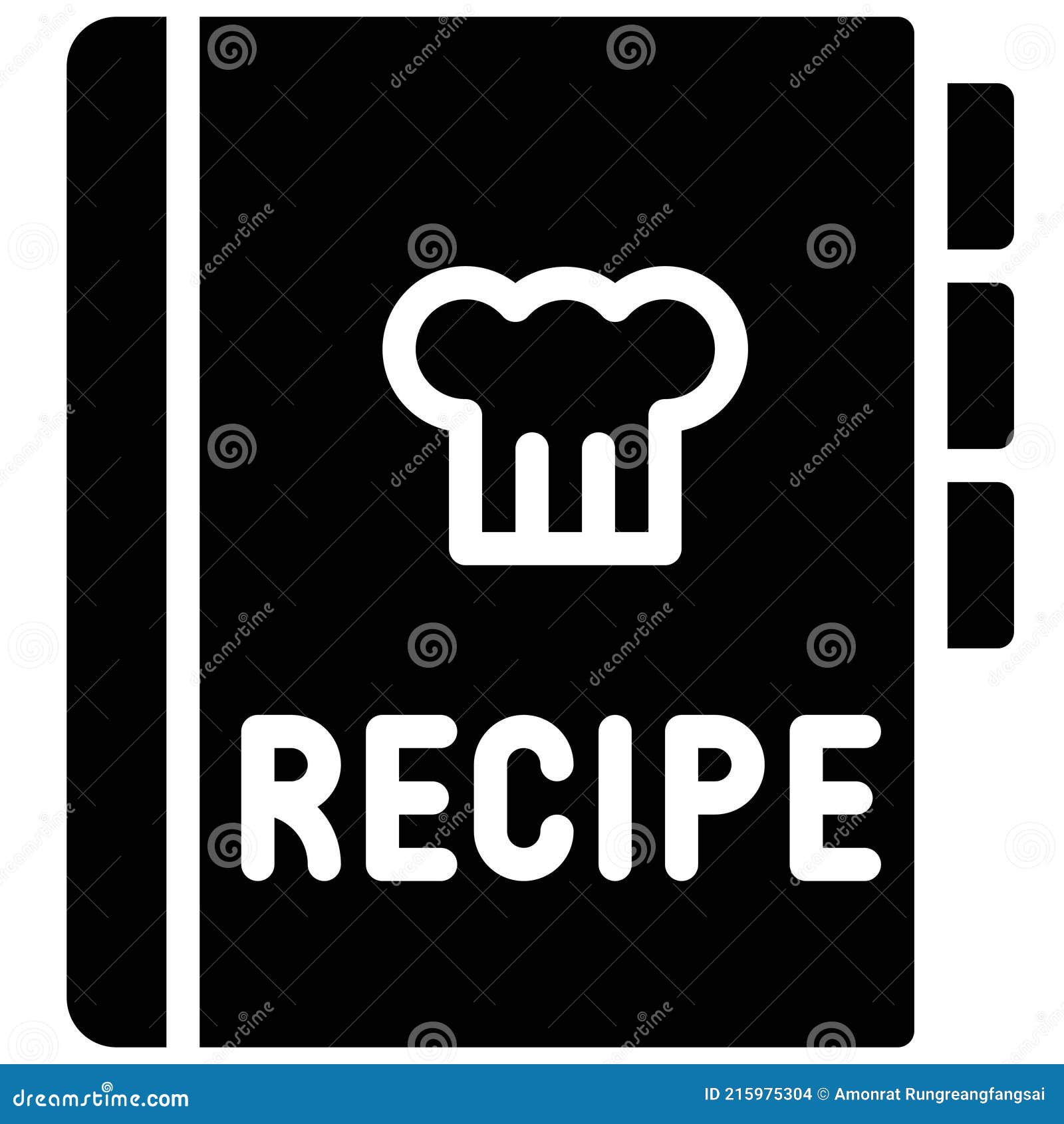 Bakery Recipe Book Icon, Bakery and Baking Related Vector Stock Vector ...
