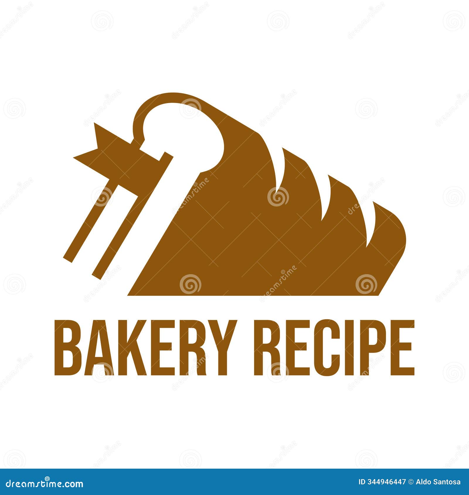 Bakery Recipe Template With Paper Note Stock Image | CartoonDealer.com ...