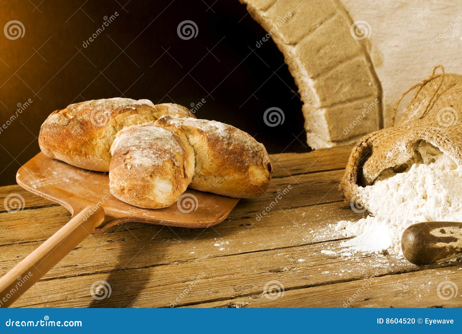 Bakery Scene with Rustic Swiss Bread Stock Photo - Image of bread ...