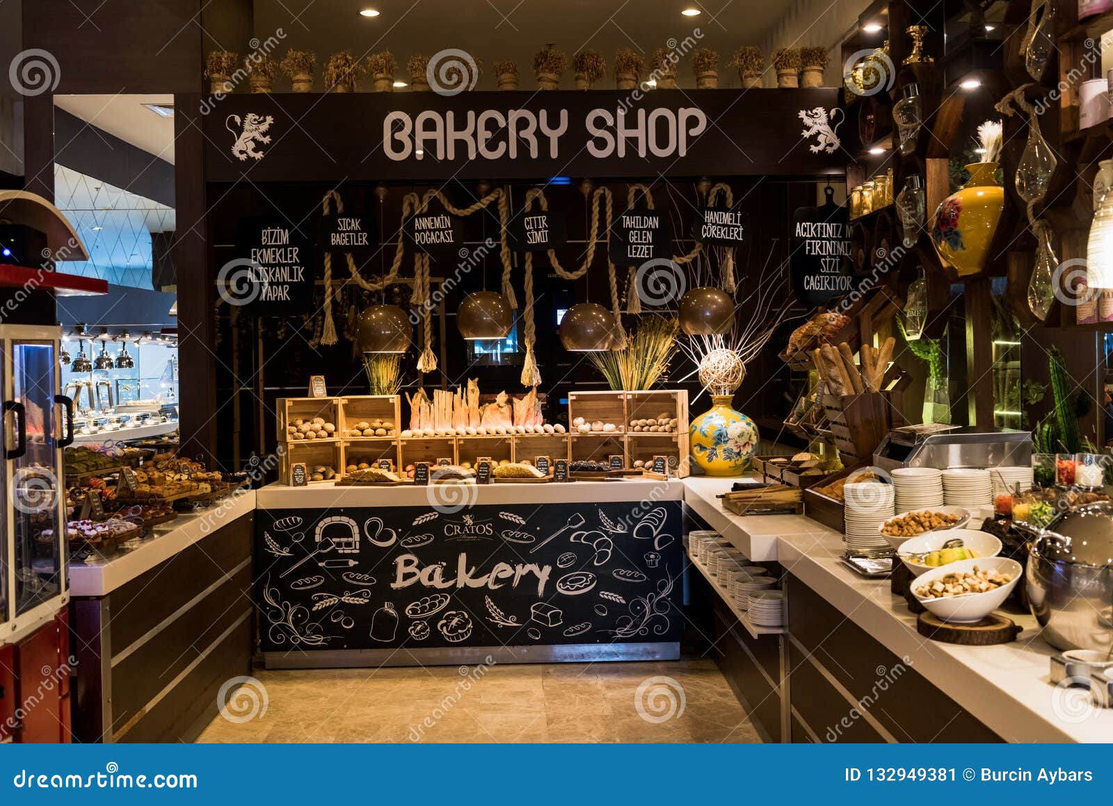Bakery Shop stock image. Image of breads, foodgasm, cakes - 132949381