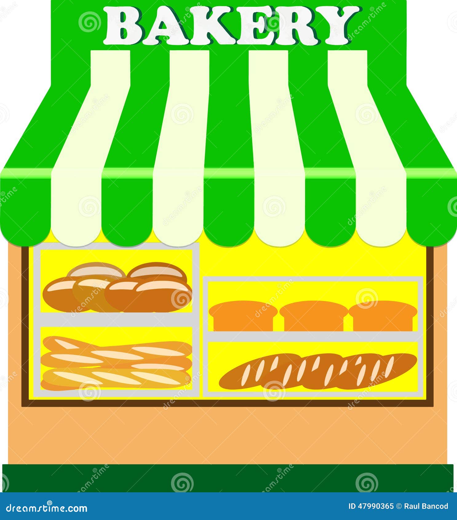 Bakery Shop (Vector) stock vector. Illustration of icon - 47990365