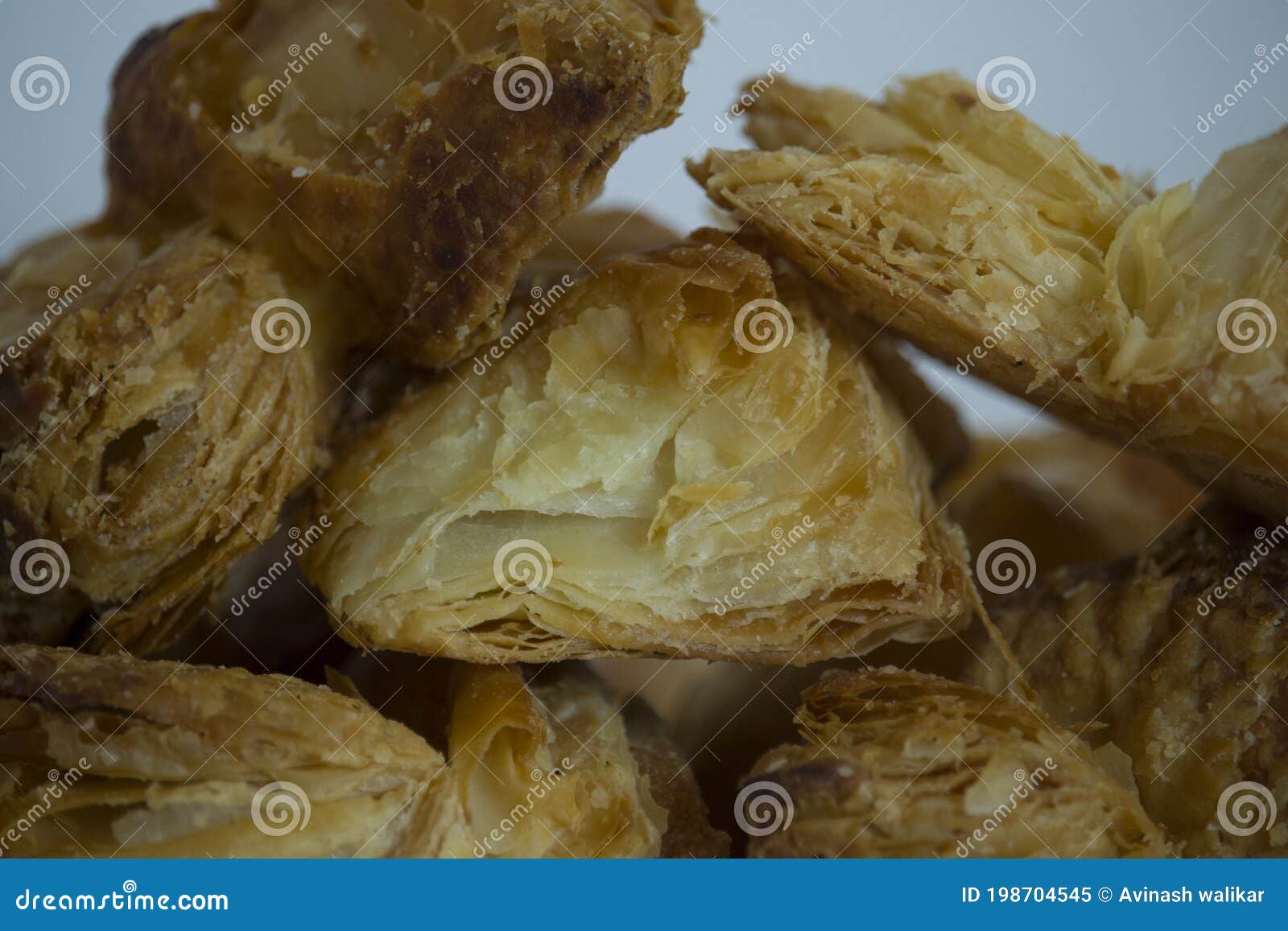 Bakery Snack Kari with White Background Two Stock Image - Image of ...