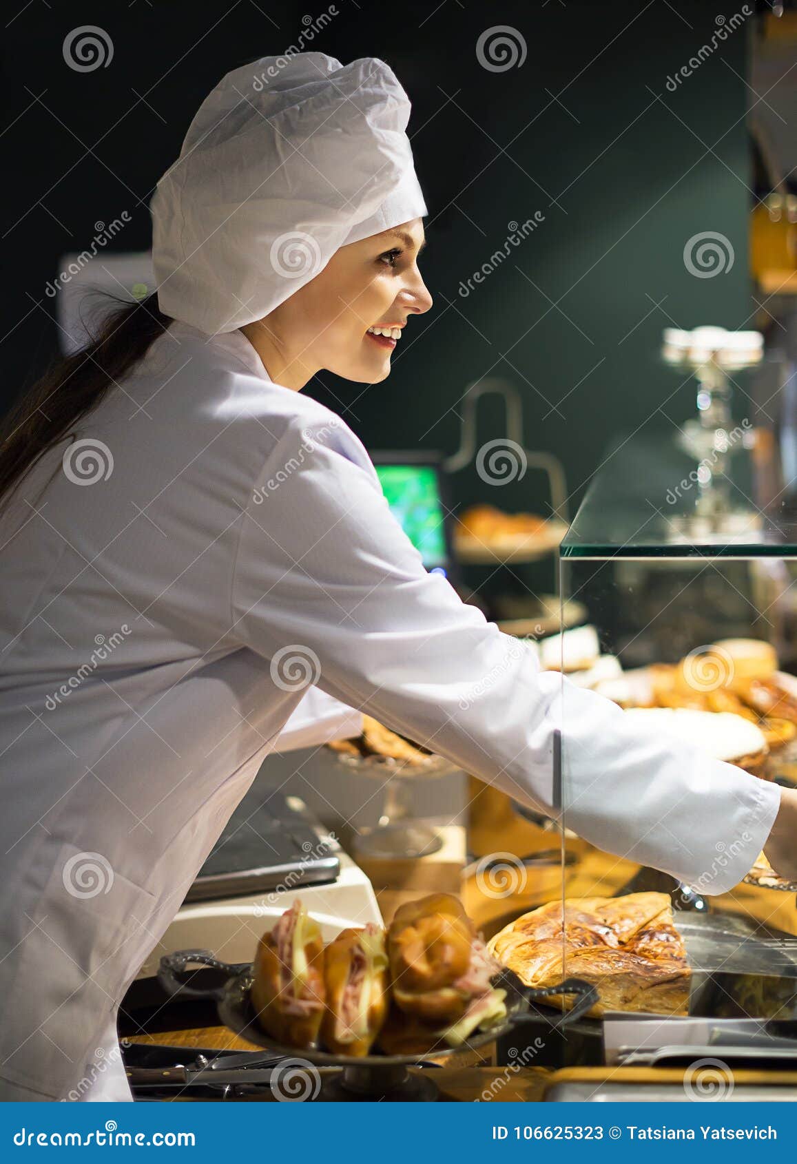 Staff Sells Bread and Different Pastry Stock Image - Image of european ...