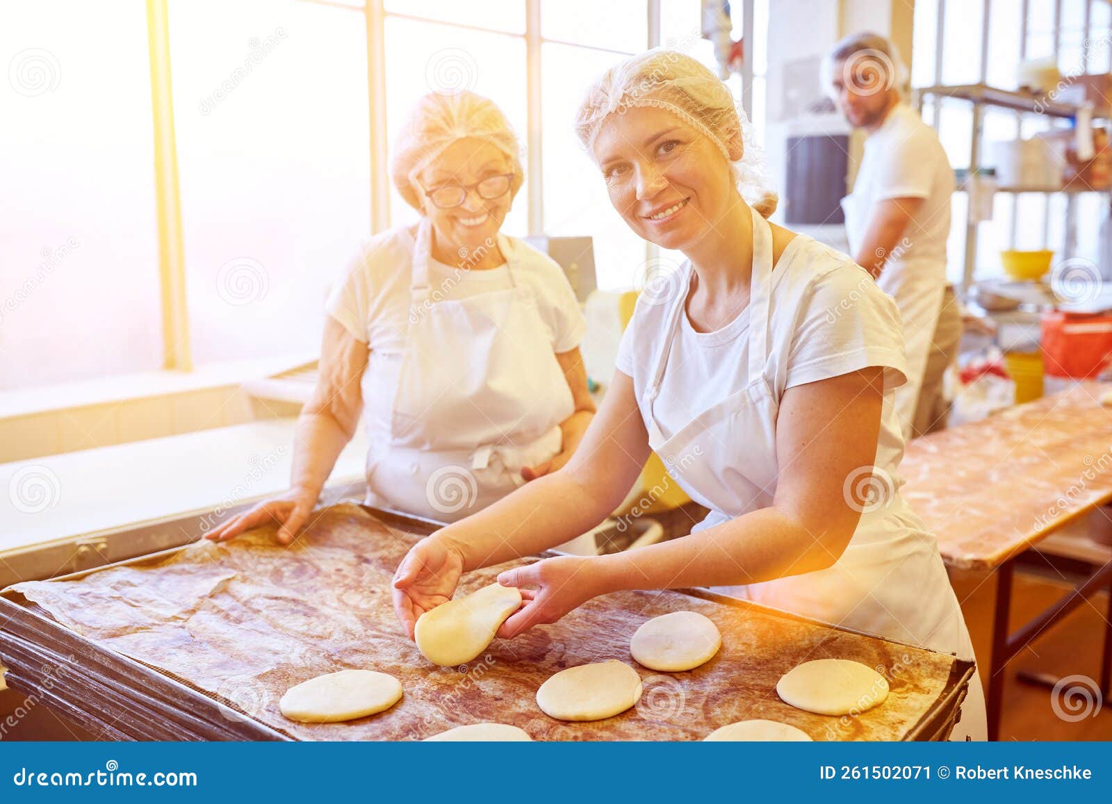 Bakery Team in the Training of Apprentices in the Craft Stock Image ...