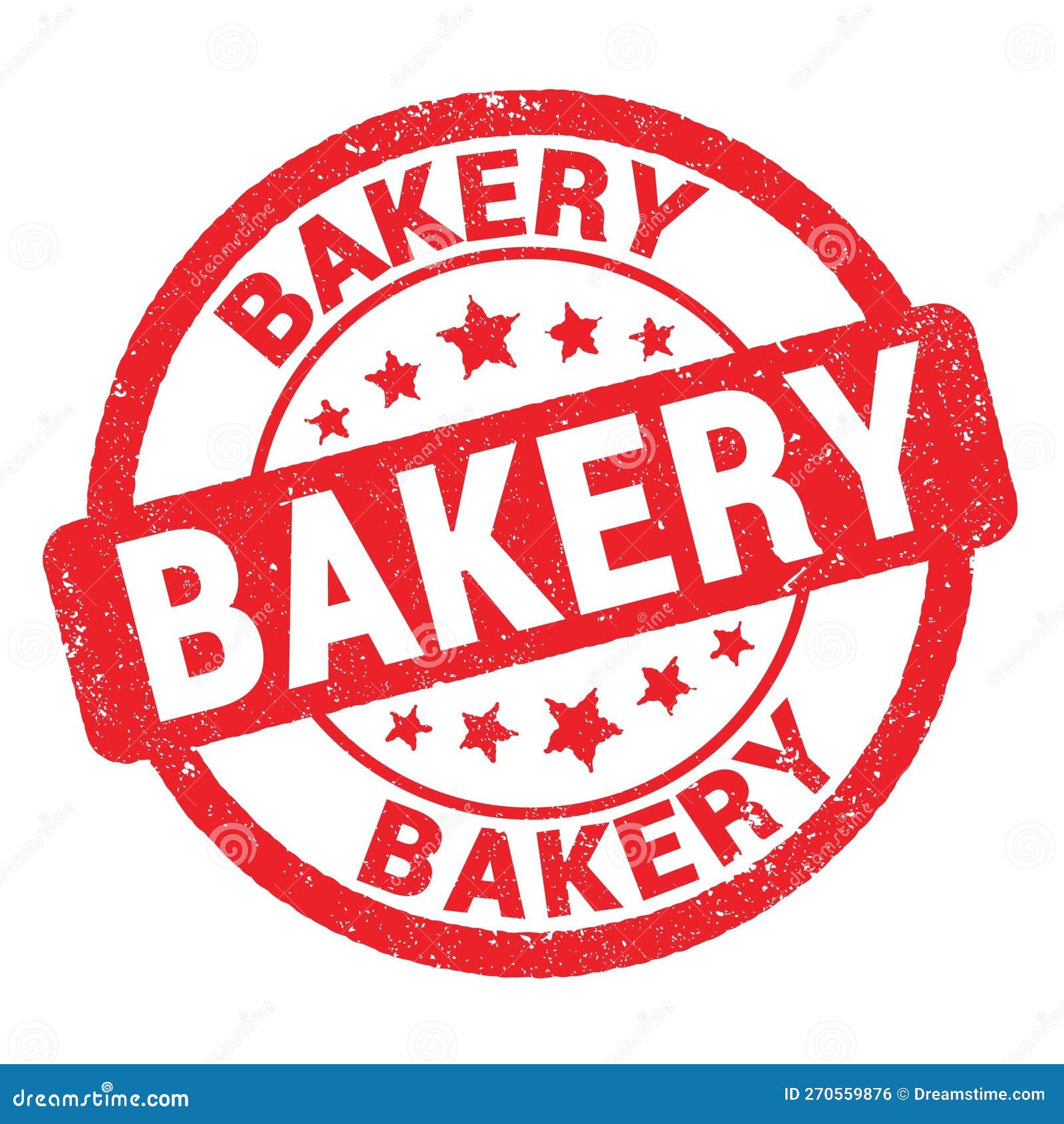 BAKERY Text Written on Red Stamp Sign Stock Illustration - Illustration ...