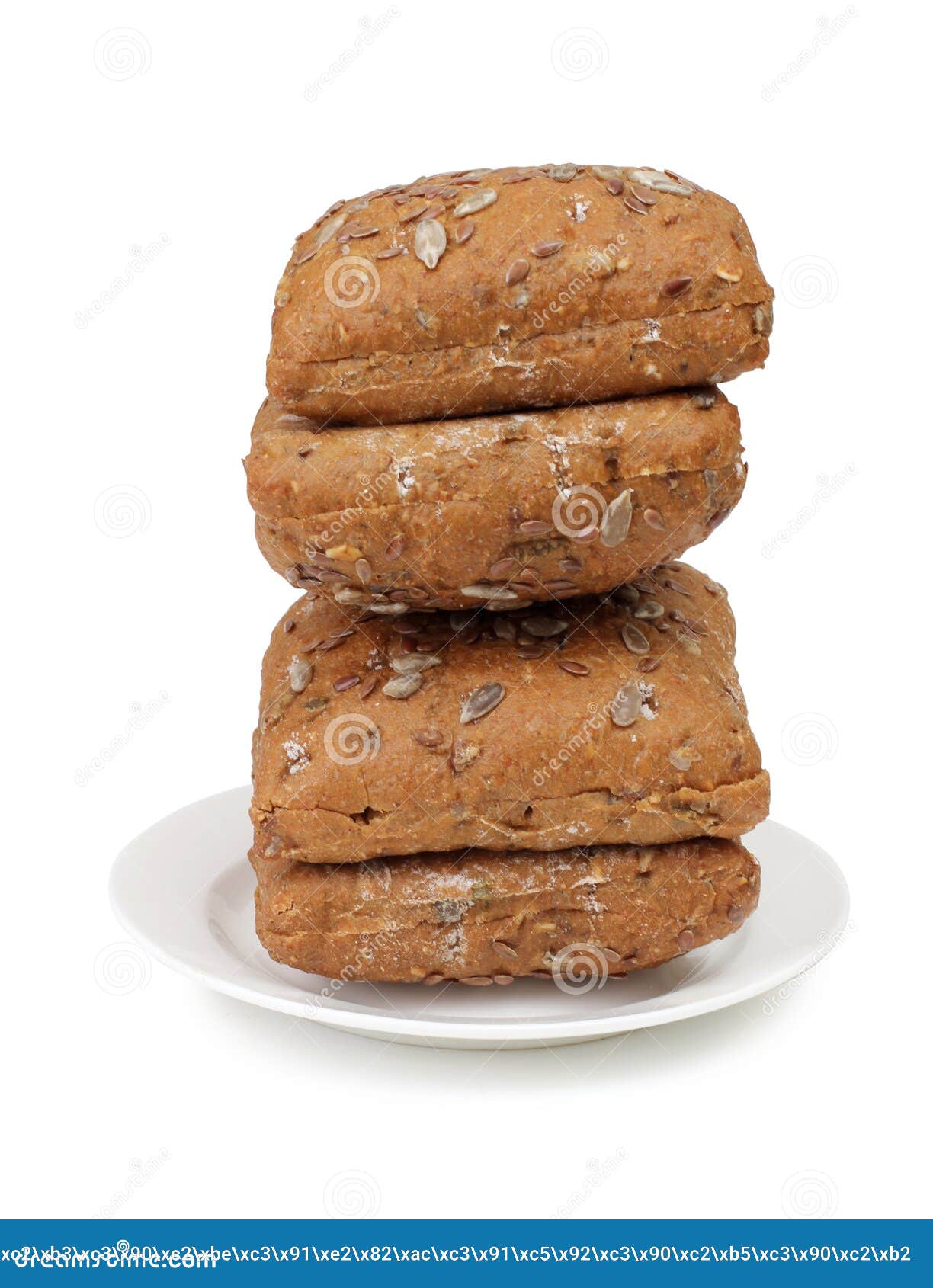 Bakery on white plate stock photo. Image of bread, beverage - 24429326