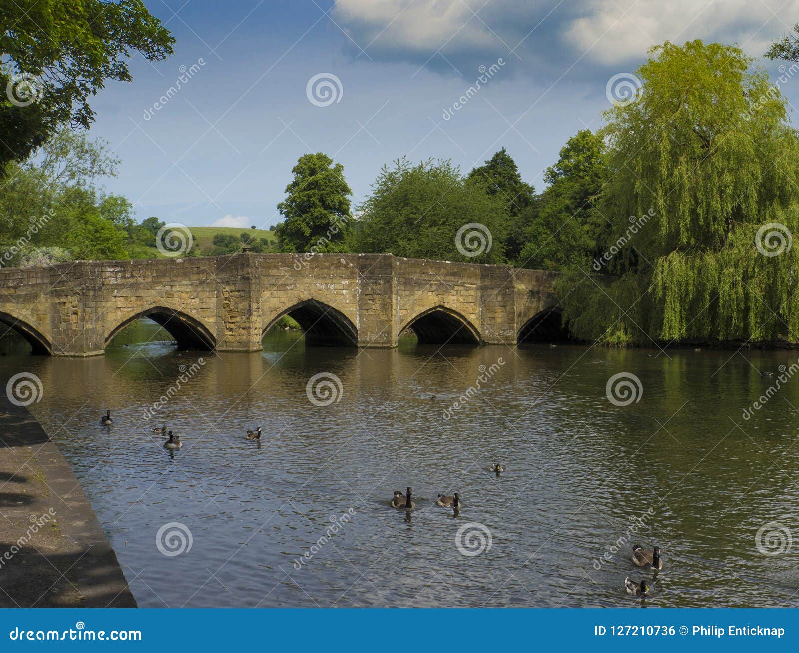 Bakewell Bridge ,Derbyshire ,England Editorial Photo - Image of rivers ...
