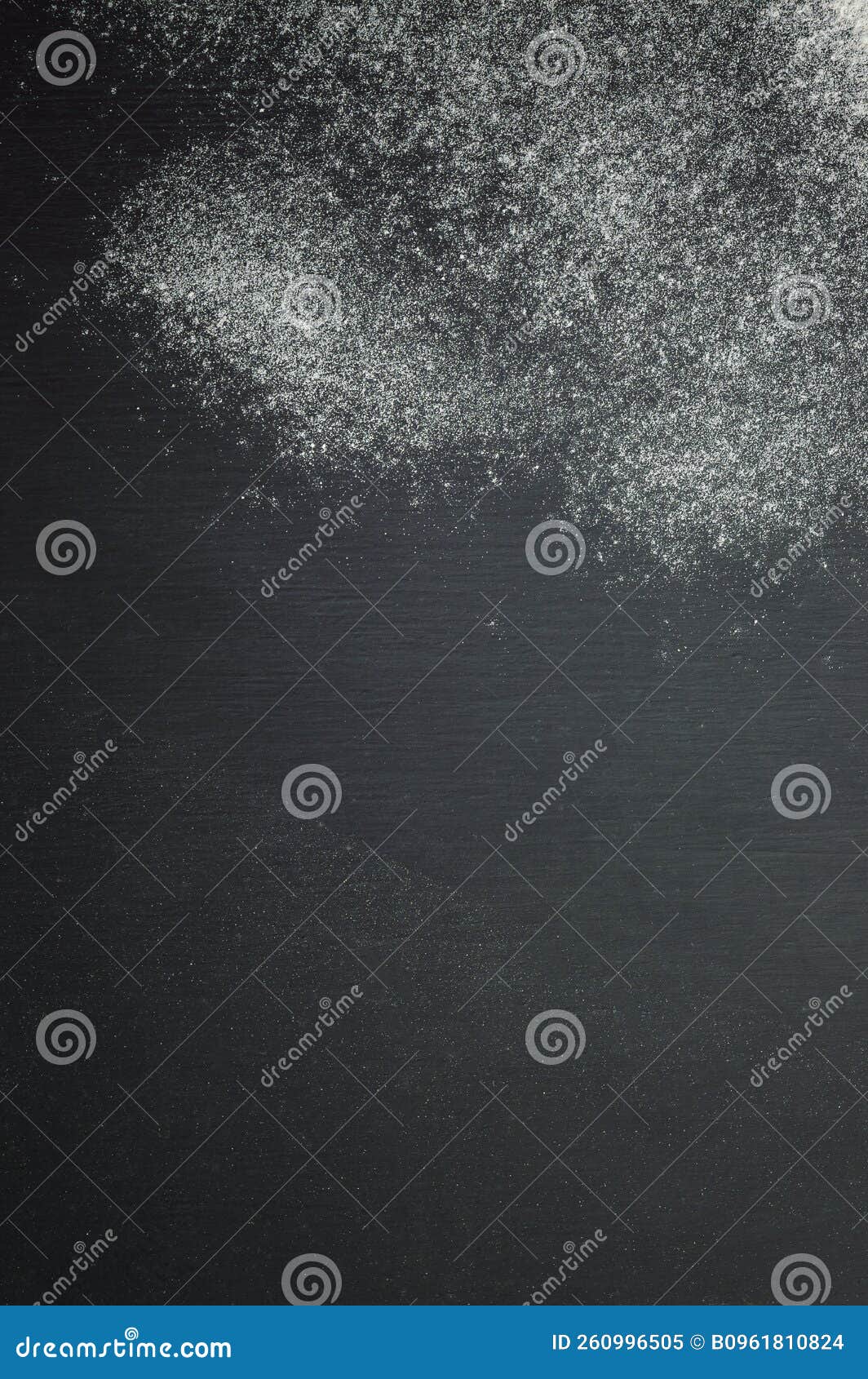Baking Background with Copy Space on Dark Surface for Text. Top View ...