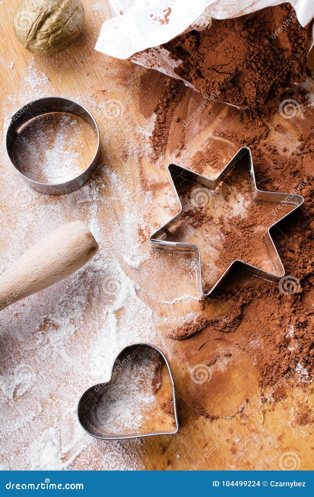 Baking Background - Preparing Cookies, Stock Photo - Image of frame ...