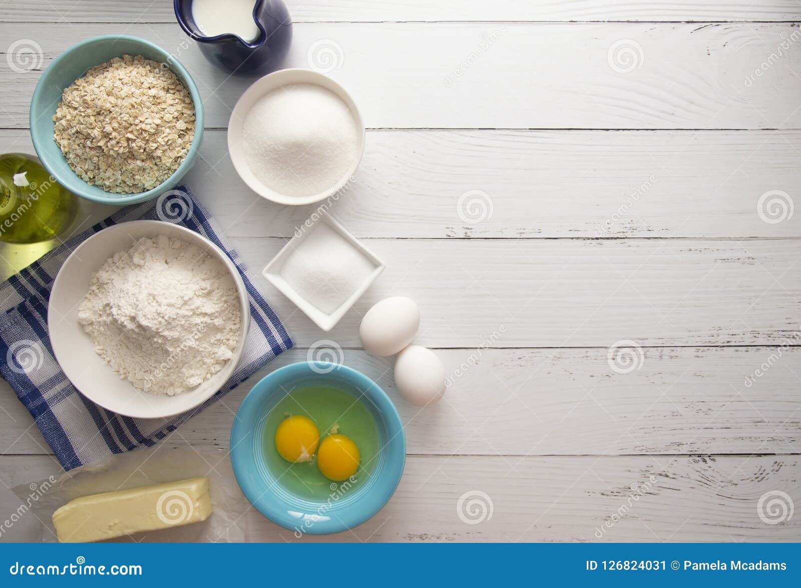 Baking Background of Various Ingredients Stock Image - Image of dairy ...