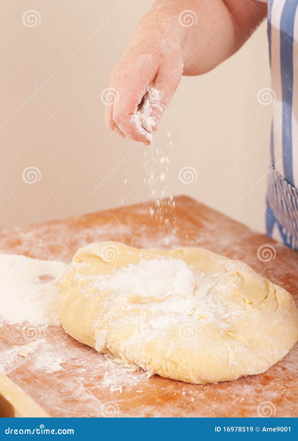 Baking Biscuits -Woman Kneads Dough Stock Image - Image of hand, granny ...