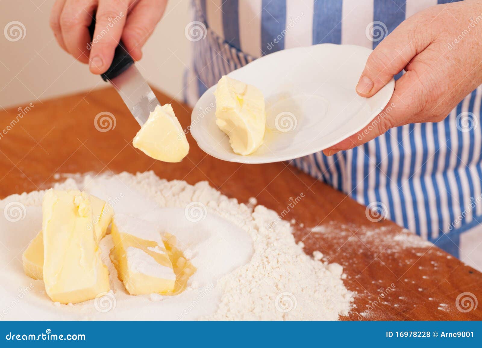 Baking Biscuits - Woman Mixes Dough Stock Photo - Image of granny, hand ...