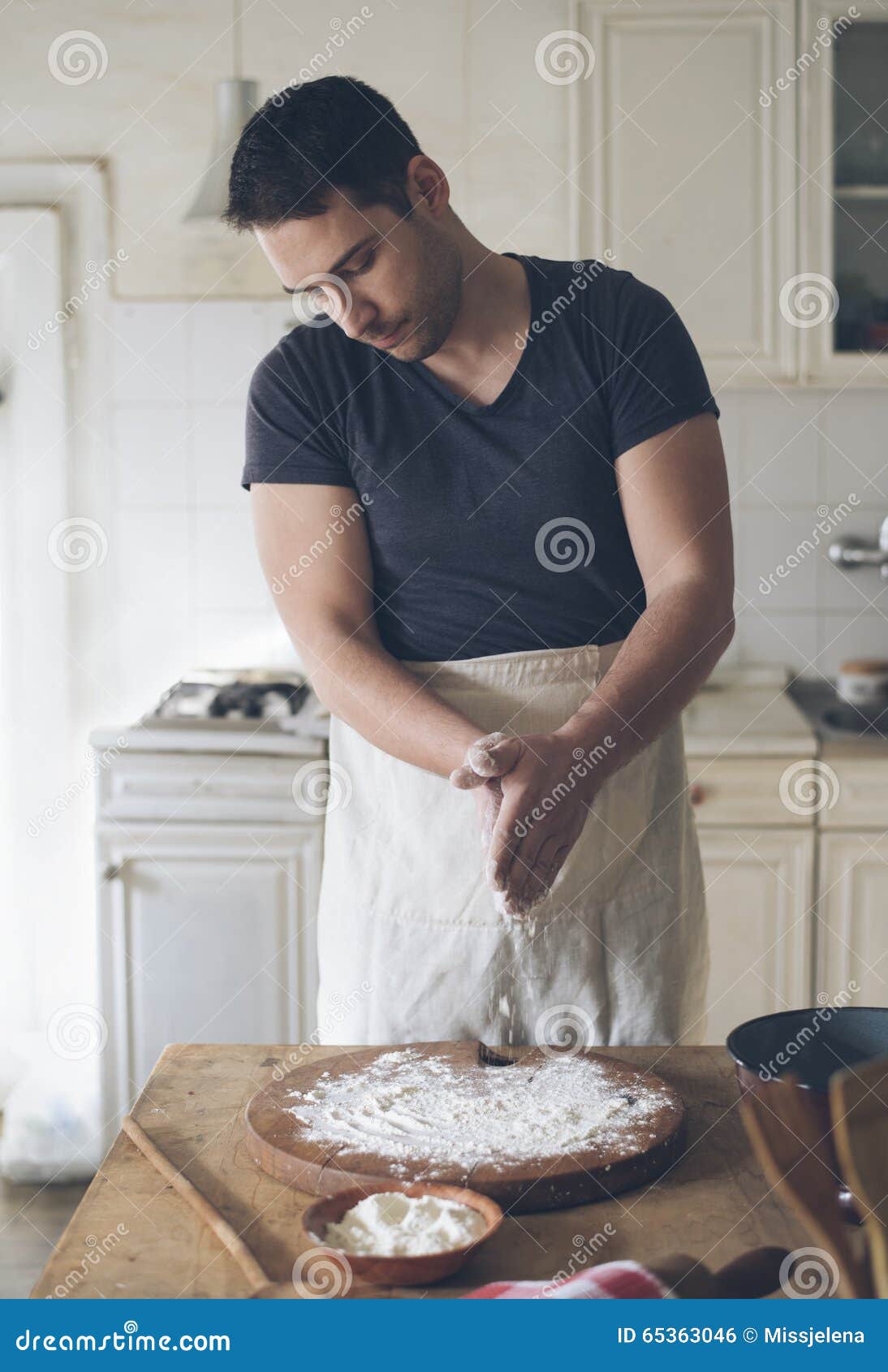 Baking bread stock photo. Image of chef, hands, farming - 65363046