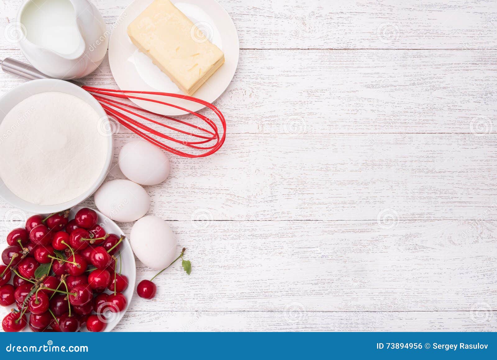 Baking Cake Ingredients . Concept of Cooking Stock Photo - Image of ...