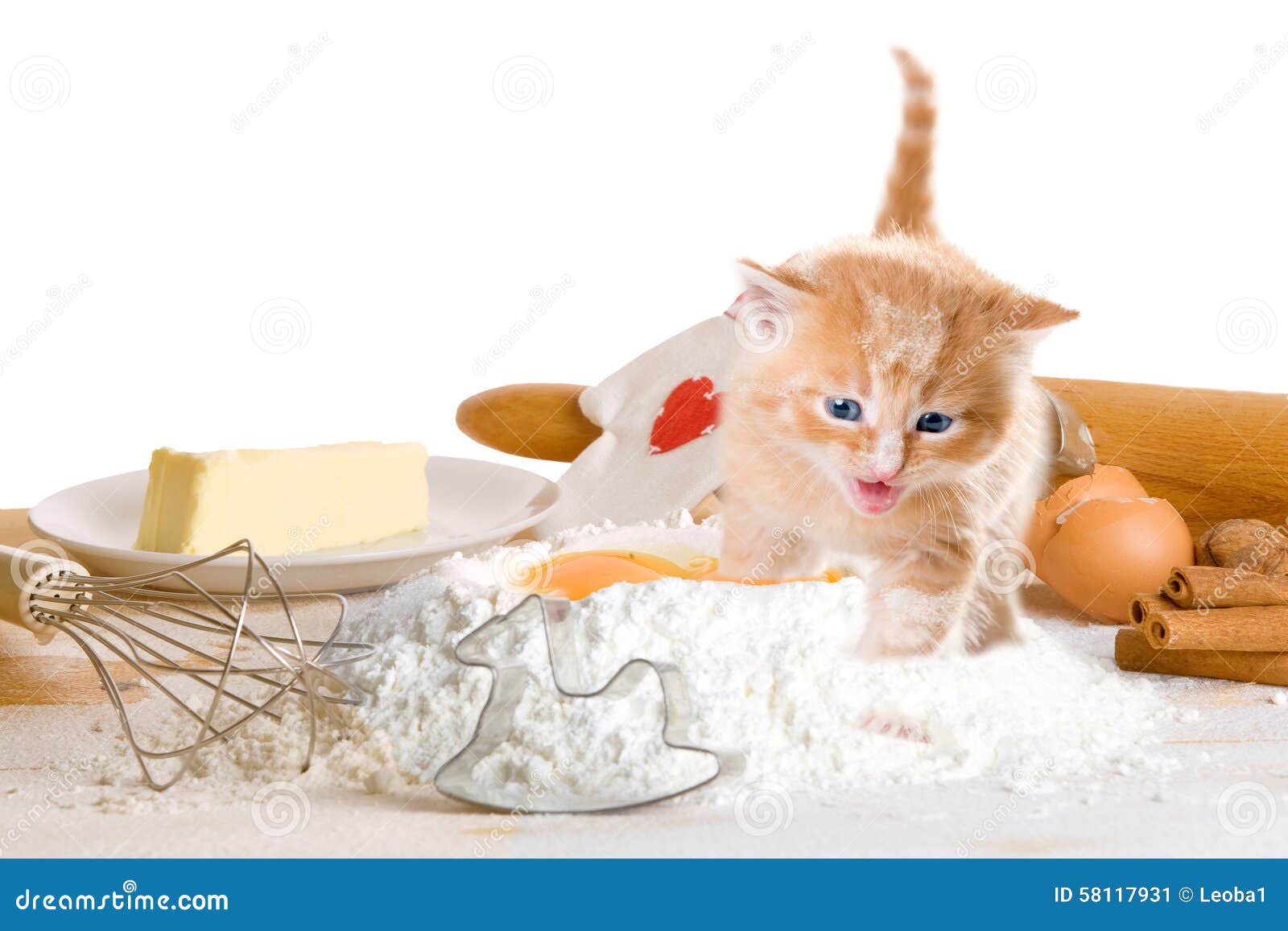 Baking Of Christmas Cookies Stock Photo - Image: 58117931