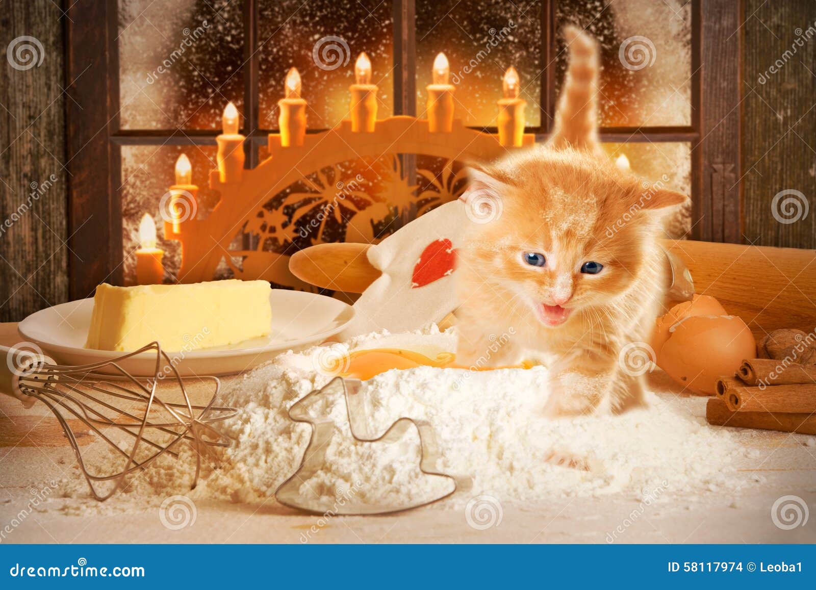 Baking of Christmas Cookies Stock Photo - Image of arches, atmospheric ...