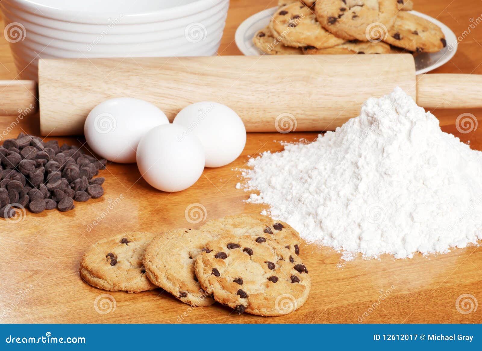 Baking cookies stock image. Image of biscuit, eggs, baked - 12612017