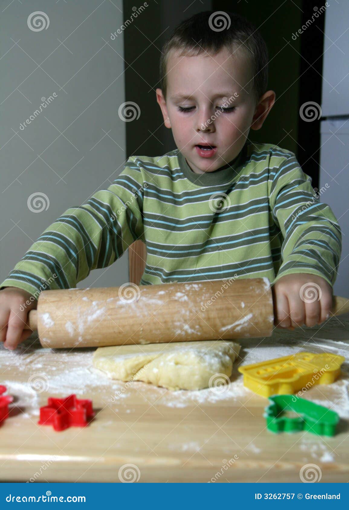 Baking cookies stock image. Image of december, flour, cute - 3262757