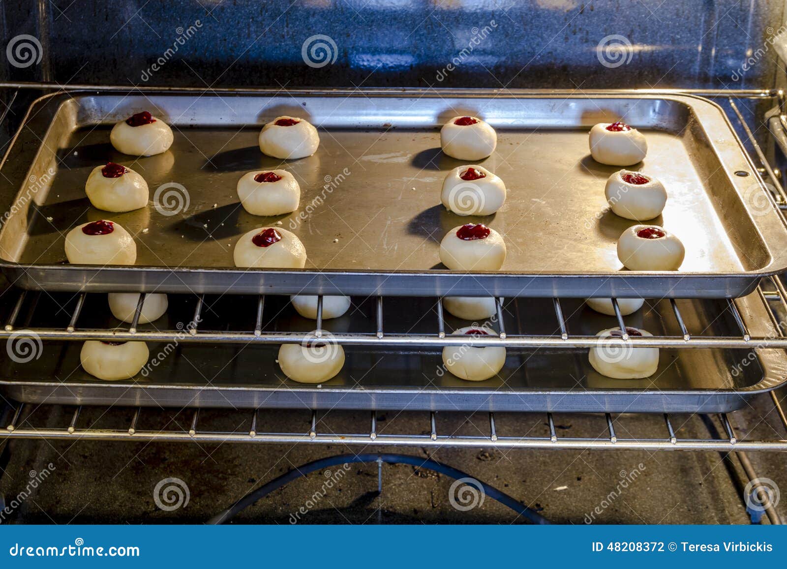 Baking Cookies in Home Kitchen Stock Photo - Image of kitchen, rustic ...